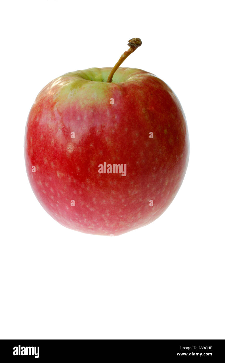 Red apple cut out on white background Stock Photo - Alamy