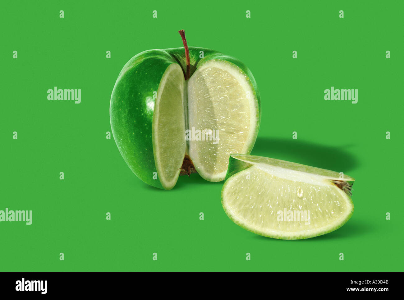 Computer Image Appled Lemon Lemoned Apple Symbolism for Biotech Stock ...