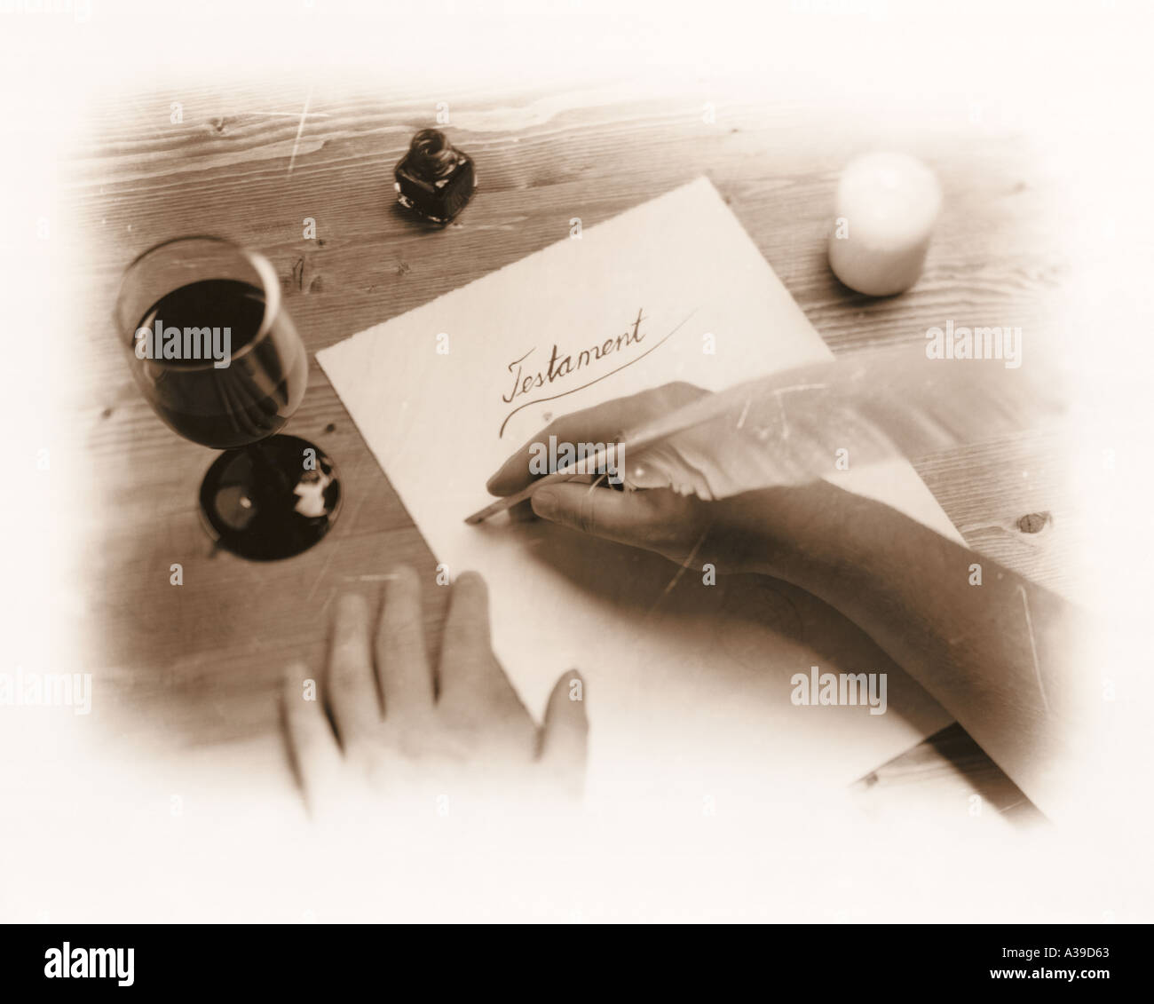Writing your will hi-res stock photography and images - Alamy