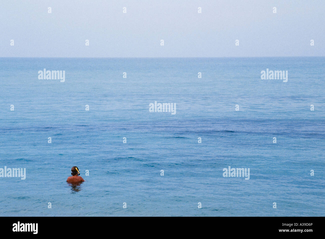 sea, waves, foam, blue, ocean, sky, nature, person, single, float, swim ...
