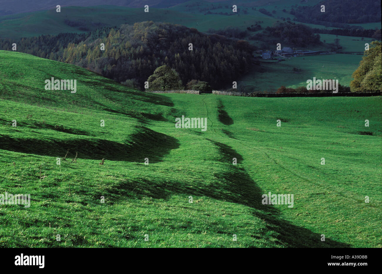 Ridge and Furrow signs Nr Dunsop Bridge Forest of Bowland Stock Photo ...