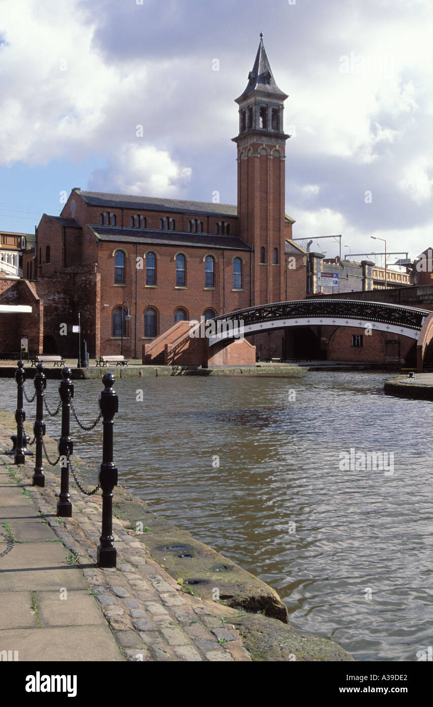 Restored warehouse and bridges Castlefield Manchester Stock Photo - Alamy