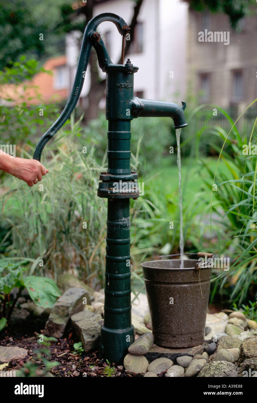 Water pump bucket hi-res stock photography and images - Alamy