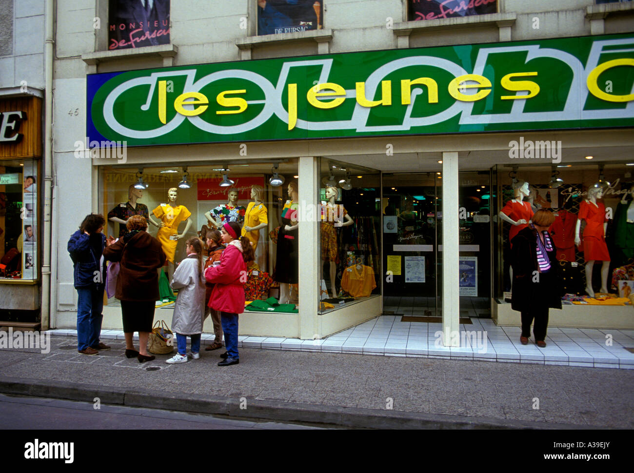 French people person family shopping clothing store Poissy Ile-de ...