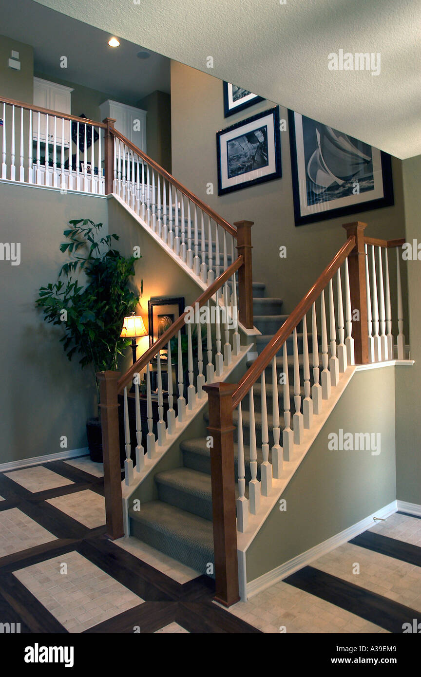 home stairs interior Stock Photo - Alamy
