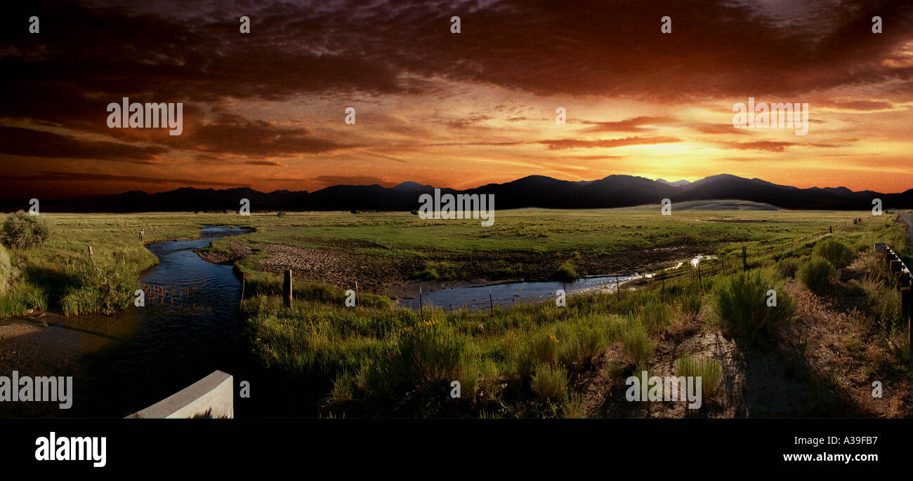 water river rivers stream streams trees green nature outdoors fields ...