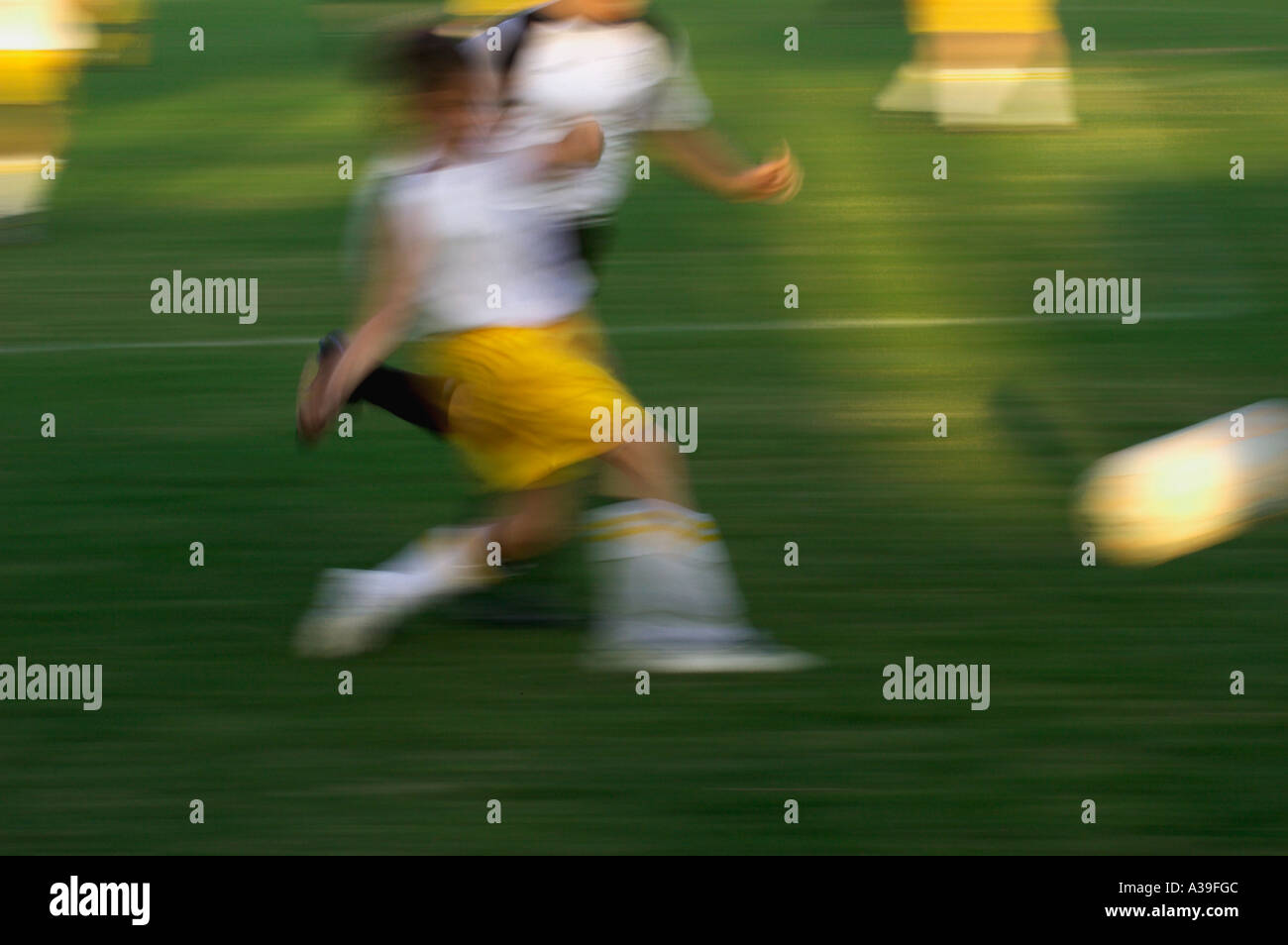 soccer game action Stock Photo - Alamy