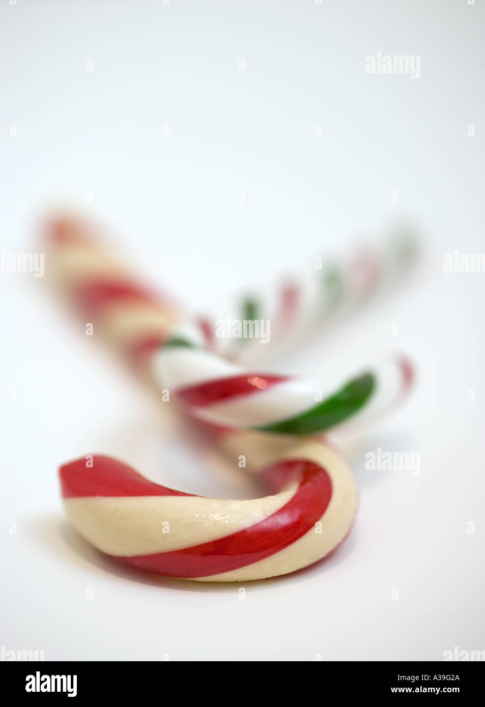 Two different candy canes Stock Photo - Alamy