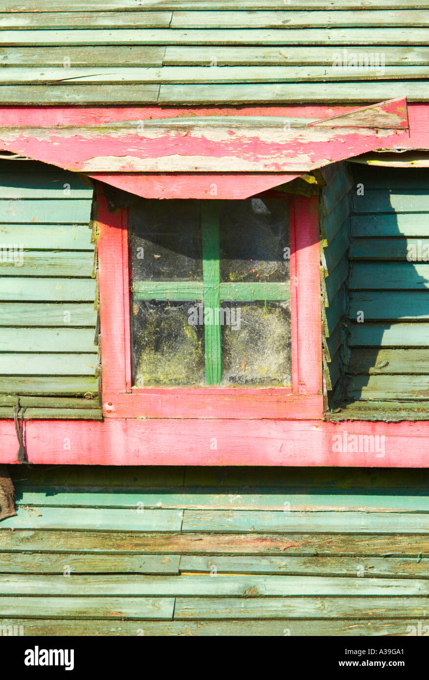 Old shack rotting window Stock Photo - Alamy