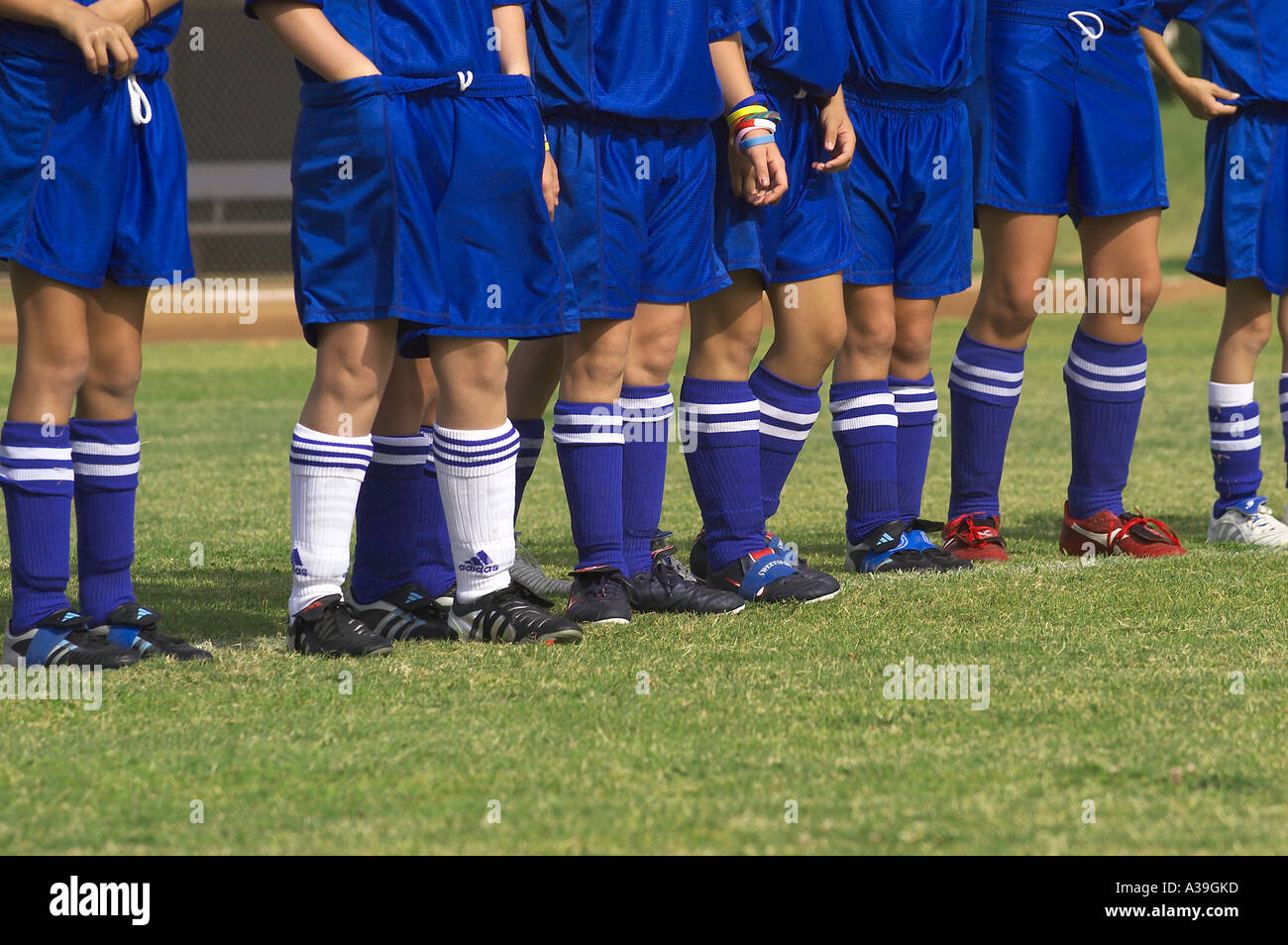 Soccer playing legs pattern hi-res stock photography and images - Alamy
