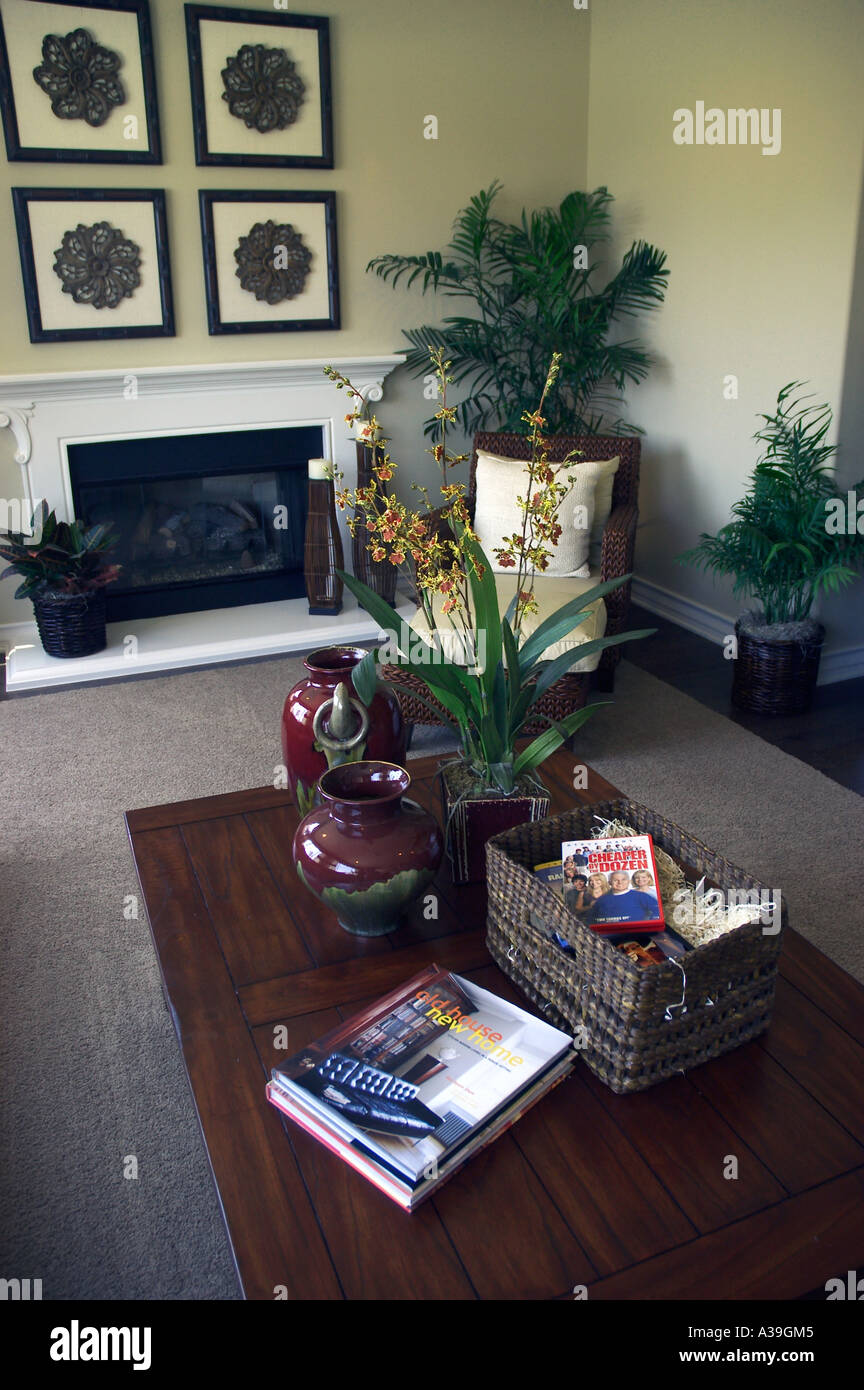 family room interior Stock Photo - Alamy