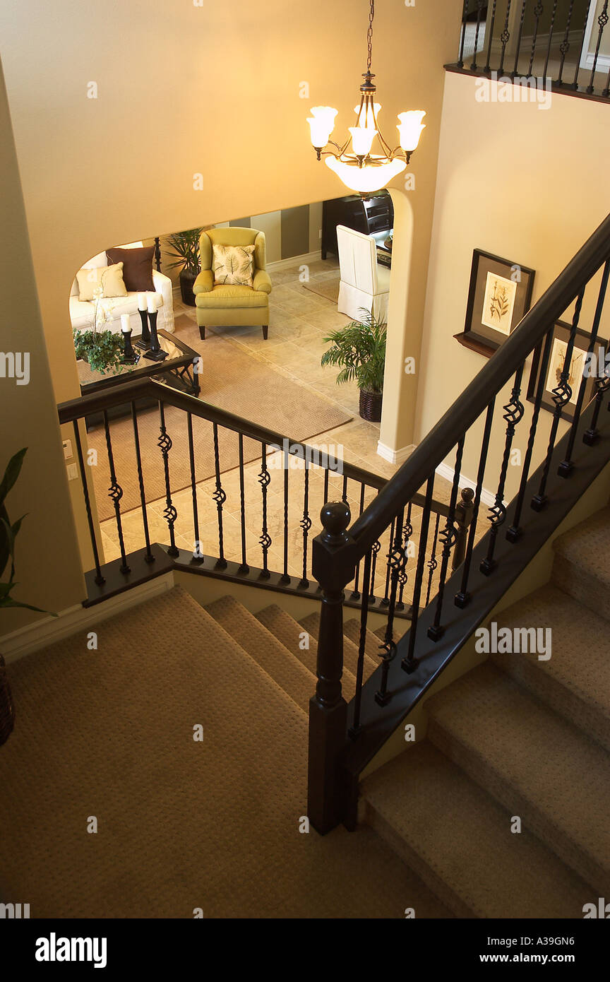 home staircase interior Stock Photo - Alamy