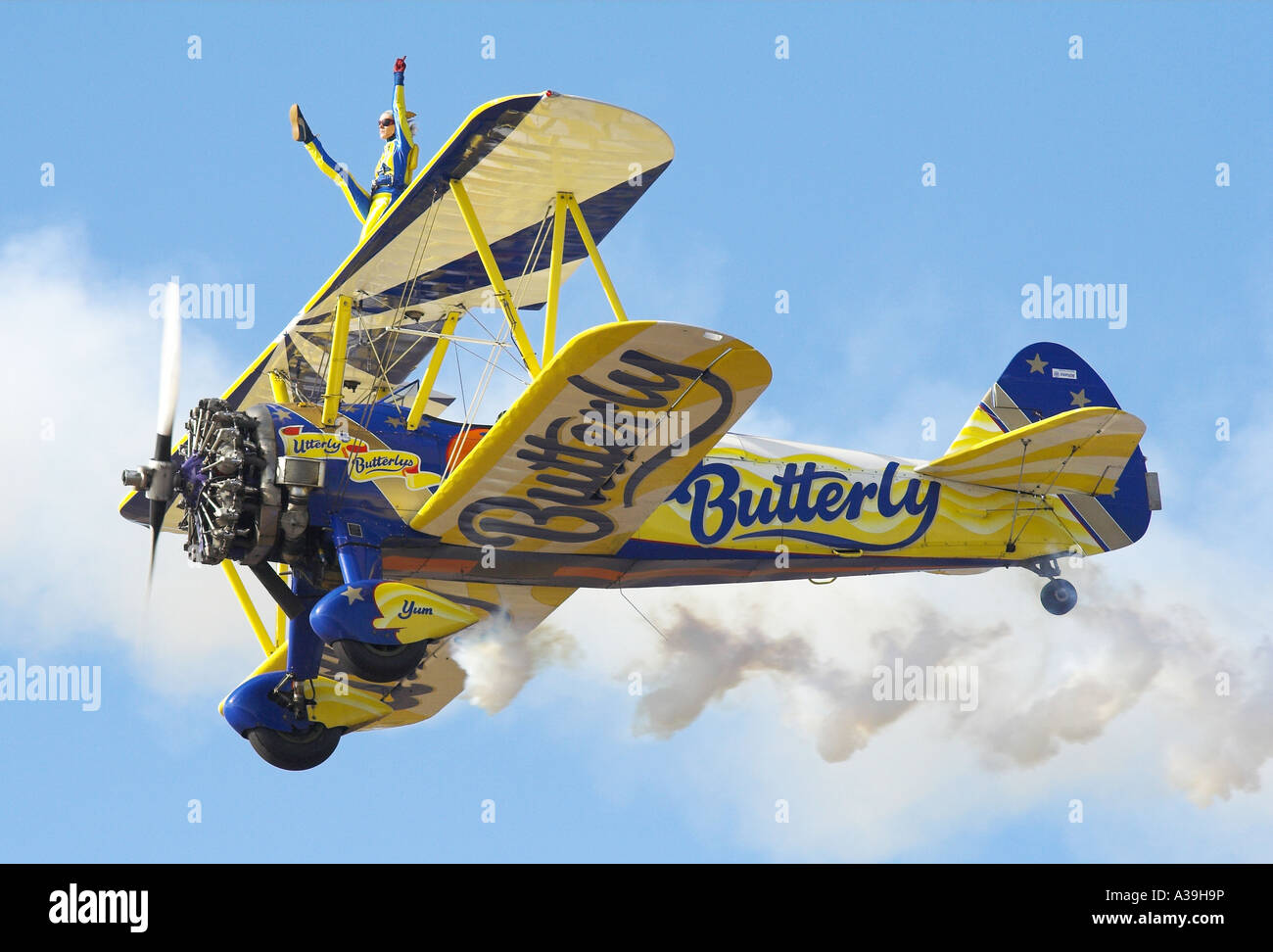 Utterly Butterly Wing Walkers at Southport Air Show Stock Photo - Alamy