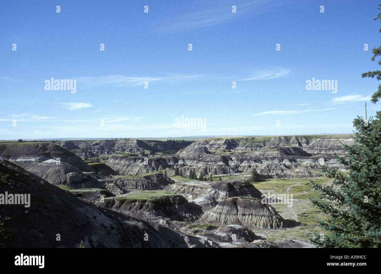 Badlands Southern Alberta Stock Photo - Alamy