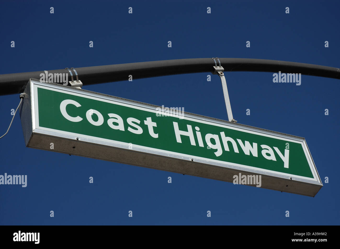 coast highway sign Stock Photo - Alamy