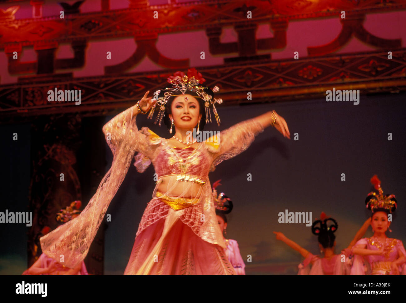 Chinese woman dancer dancing dance performance music and dance at Tang ...