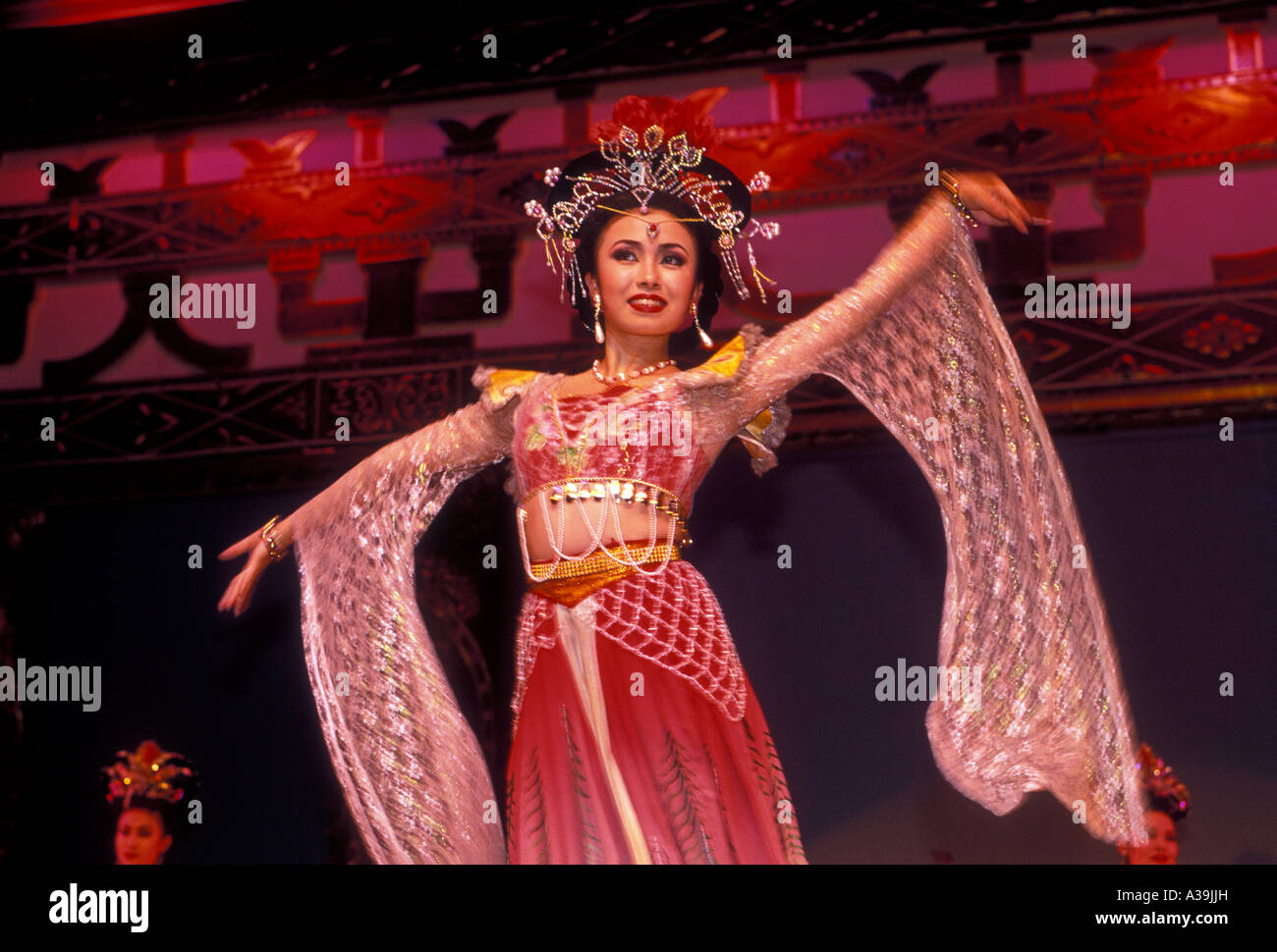 Chinese woman dancer dancing dance performance music and dance at Tang ...