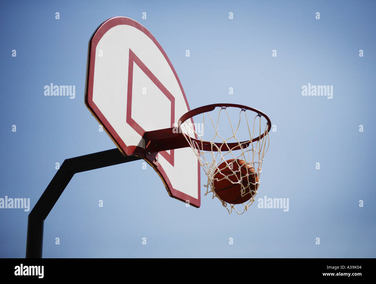 Basketball and hoop Stock Photo - Alamy
