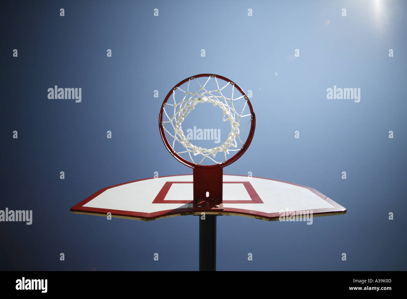 Basketball hoop and backboard Stock Photo - Alamy