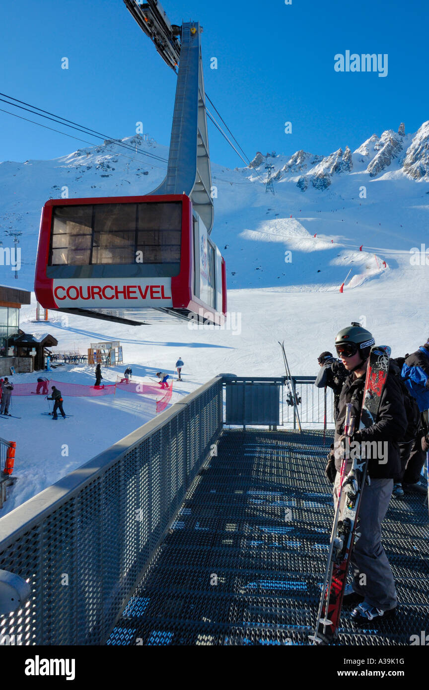 Telepherique at Courchevel Stock Photo - Alamy