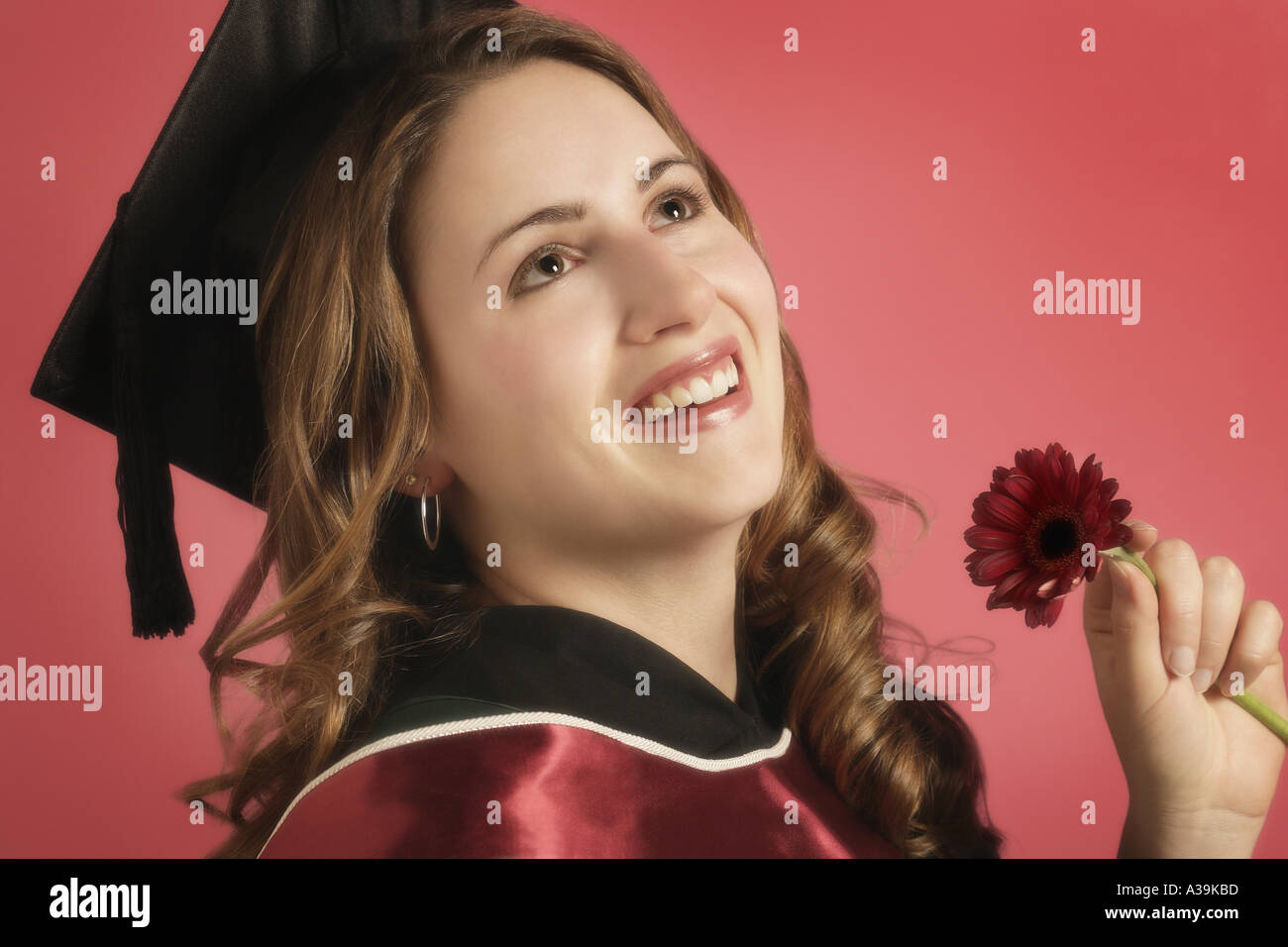 Portrait of graduate Stock Photo - Alamy