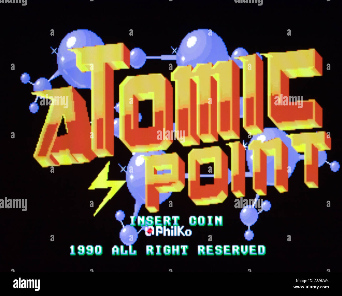 Atomic Point Philko 1990 vintage arcade videogame screenshot ...