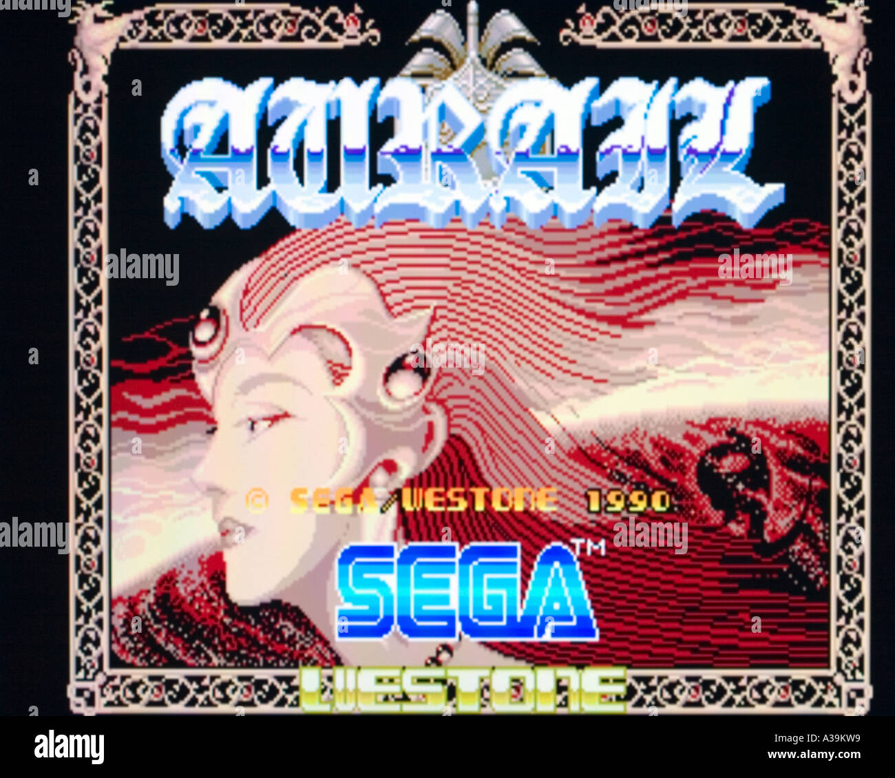 Aurail Sega 1990 vintage arcade videogame screenshot - EDITORIAL USE ...