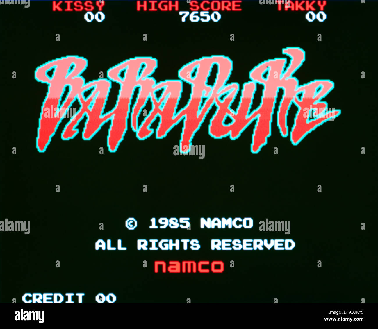 Baraduke Namco 1985 vintage arcade videogame screenshot - EDITORIAL USE ...