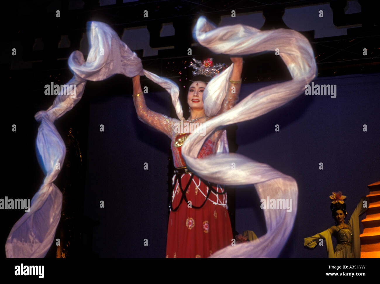 Chinese woman dancer dancing dance performance music and dance at Tang ...