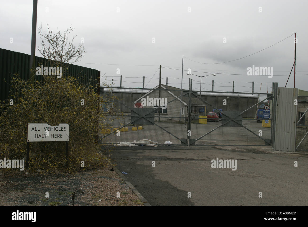 Entrance to former Maze Prison Long Kesh H Block Once contained hunger ...