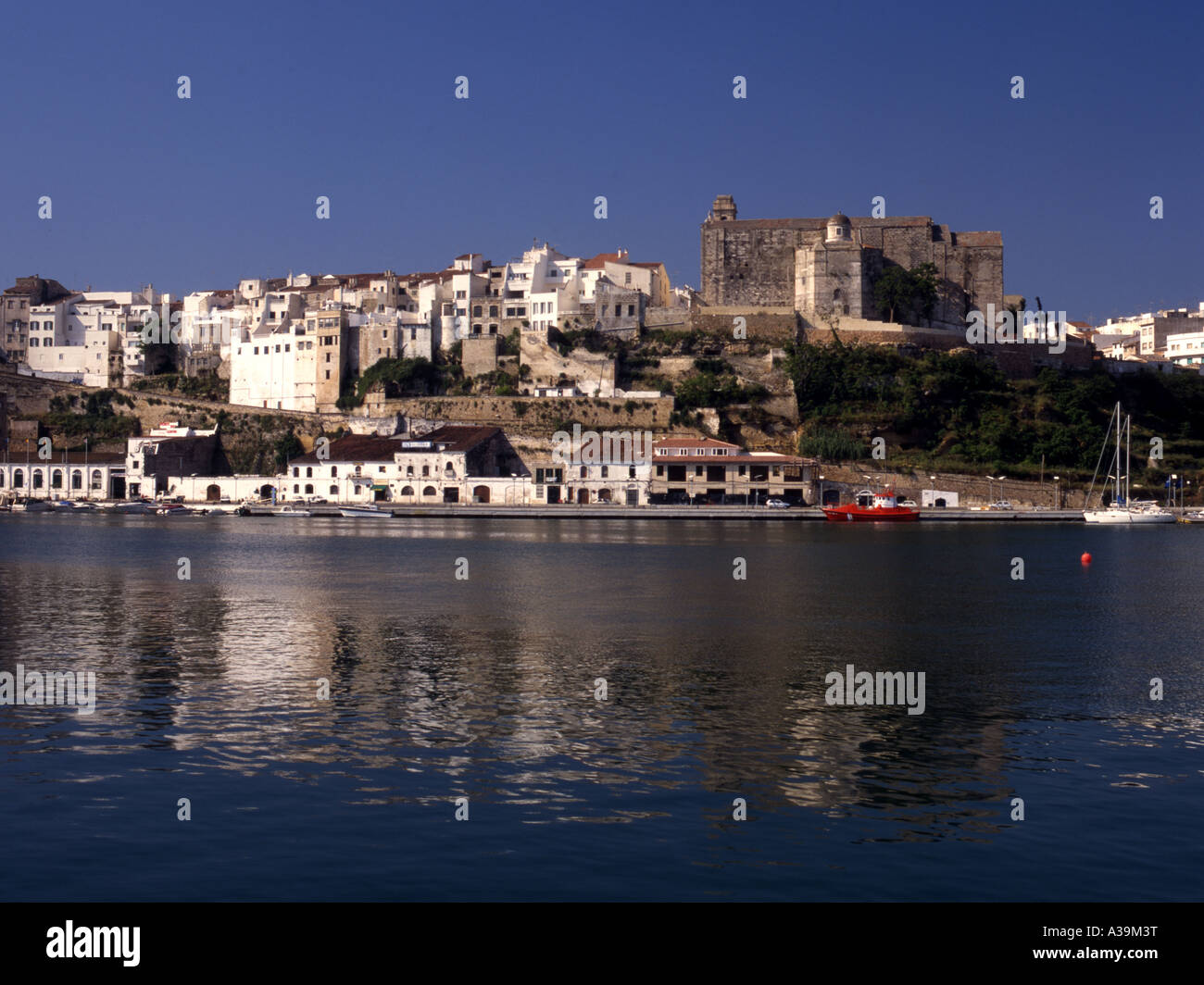 Mahon town and harbour Menorca Spain Stock Photo - Alamy