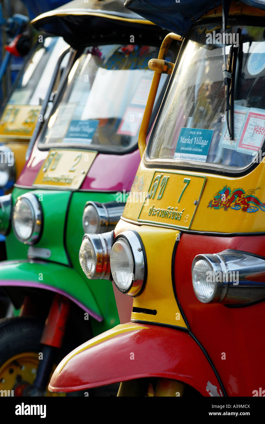 Tuk Tuks Hua Hin Thailand Stock Photo - Alamy