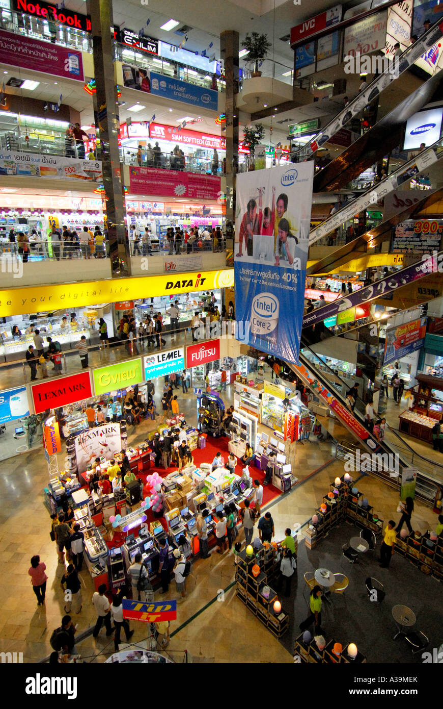 Pantip Plaza Bangkok Thailand A large shopping mall selling computer ...