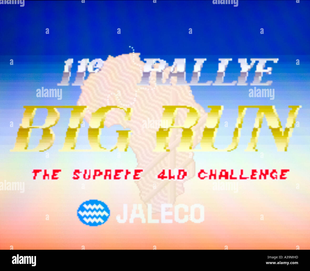 Big Run 11th Rallye Jaleco 1990 vintage arcade videogame screenshot ...