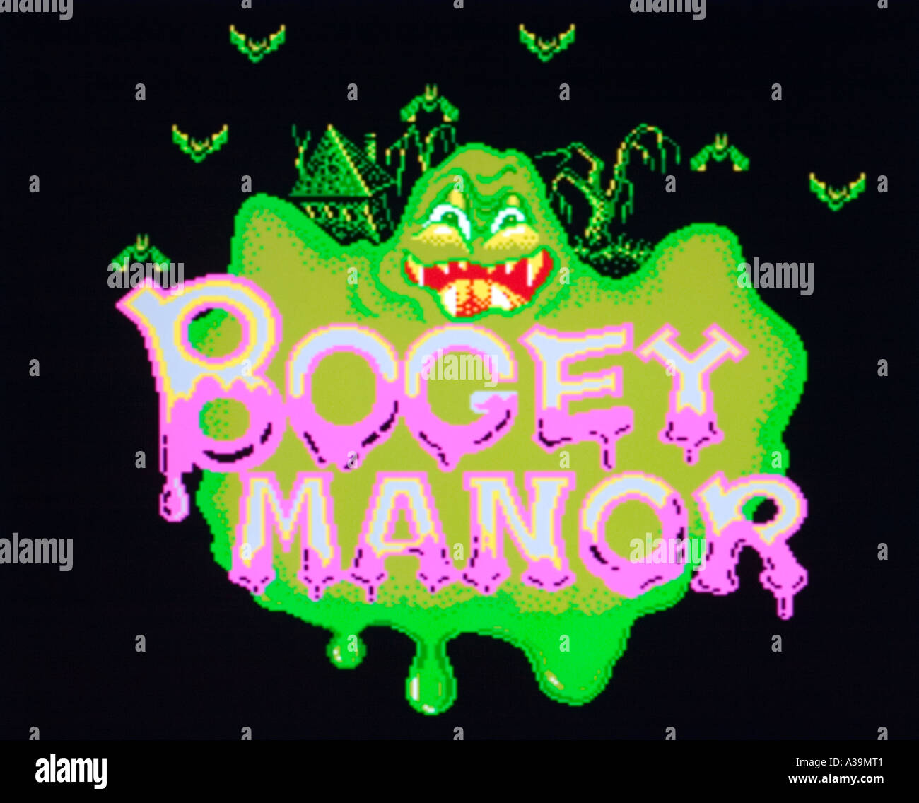 Bogey Manor Technos 1985 vintage arcade videogame screenshot ...