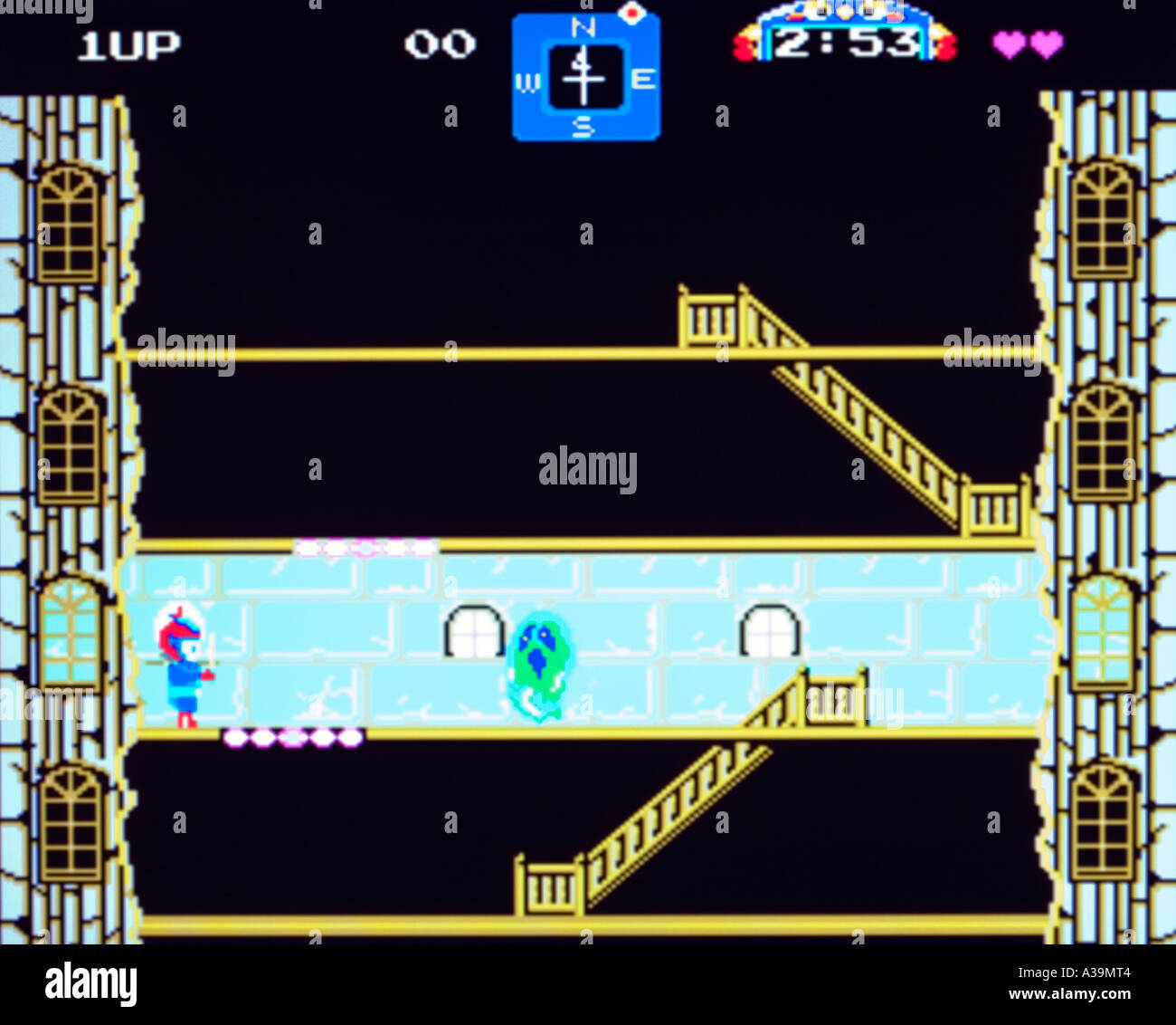 Bogey Manor Technos 1985 vintage arcade videogame screenshot ...