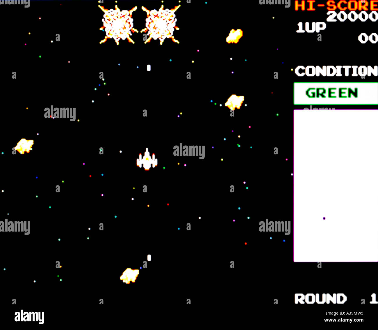 Bosconian Namco 1981 vintage arcade videogame screenshot - EDITORIAL ...