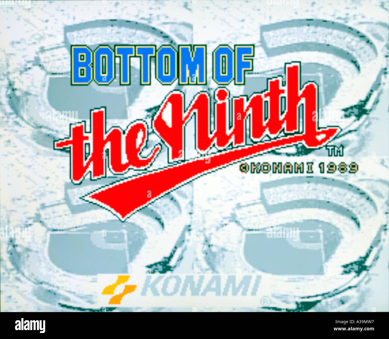 Bottom of the Ninth 9th Konami 1989 vintage arcade videogame screenshot ...