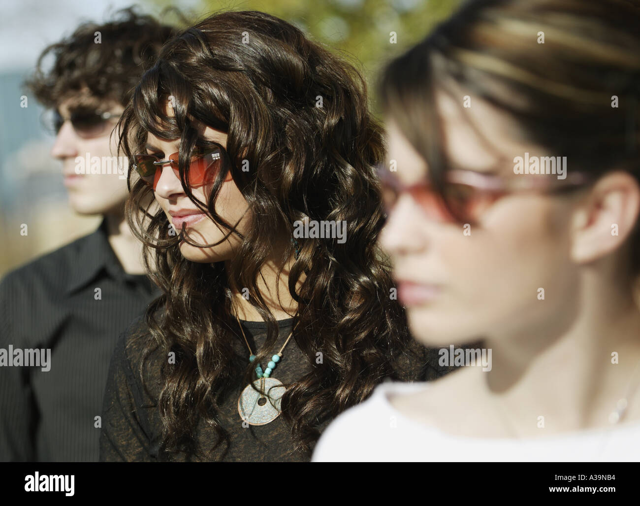 Male and female fashionable models Stock Photo - Alamy