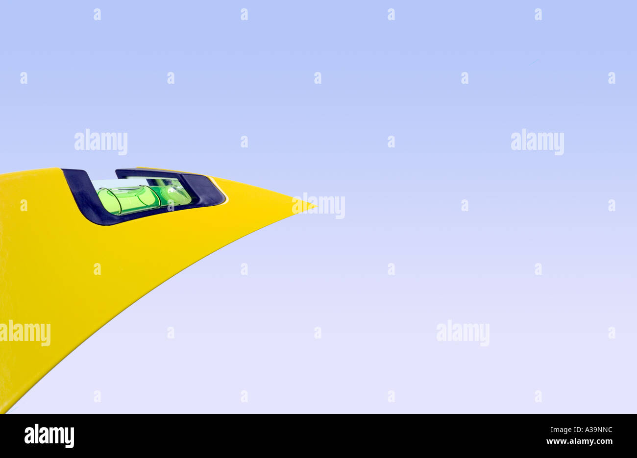 distorted spirit level to infinity Stock Photo - Alamy
