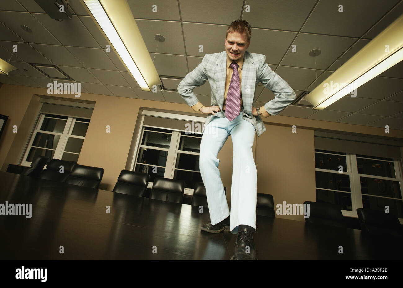 I got style dancing on boardroom table Stock Photo - Alamy