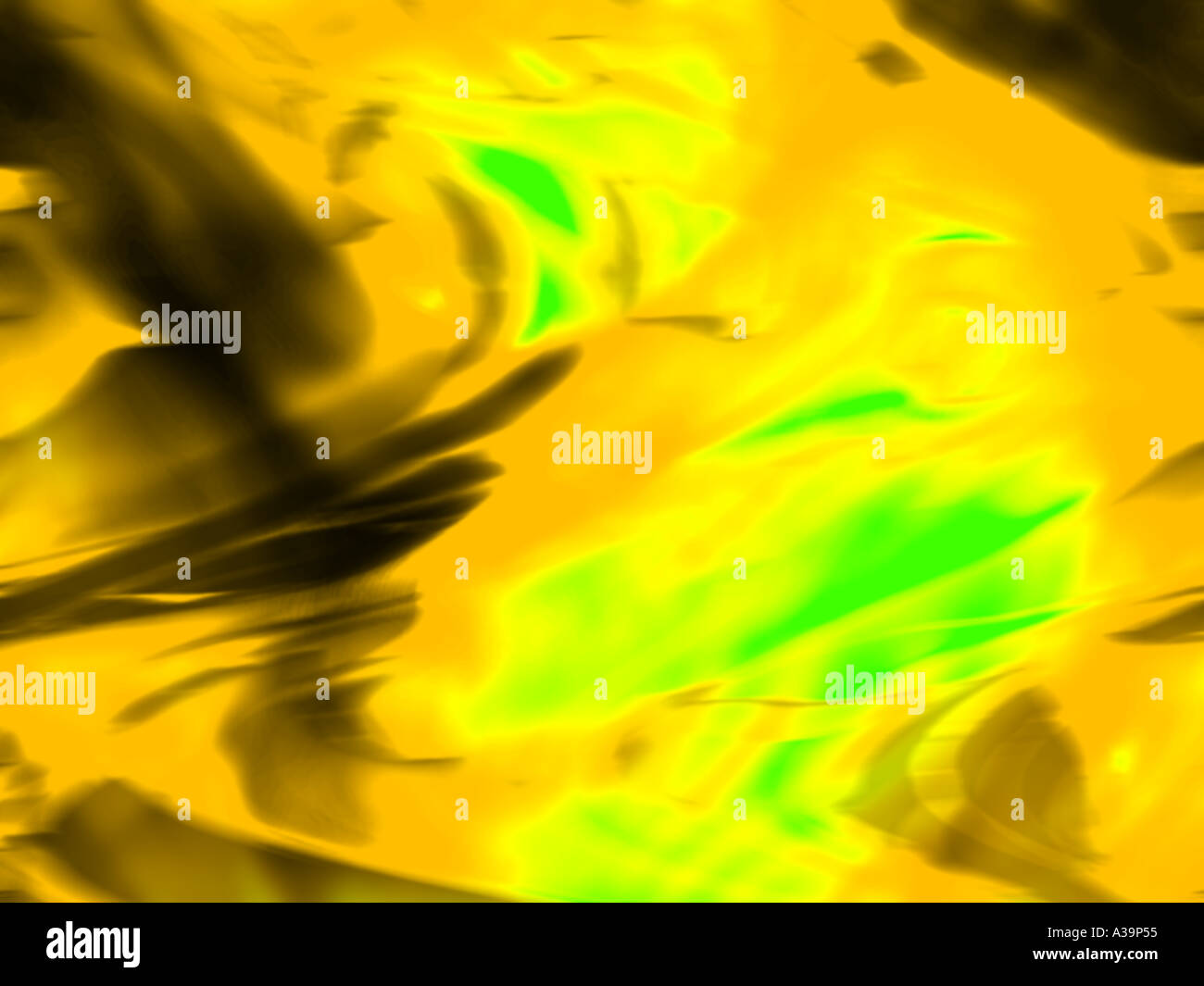 Yellow and green computer generated graphic Stock Photo - Alamy