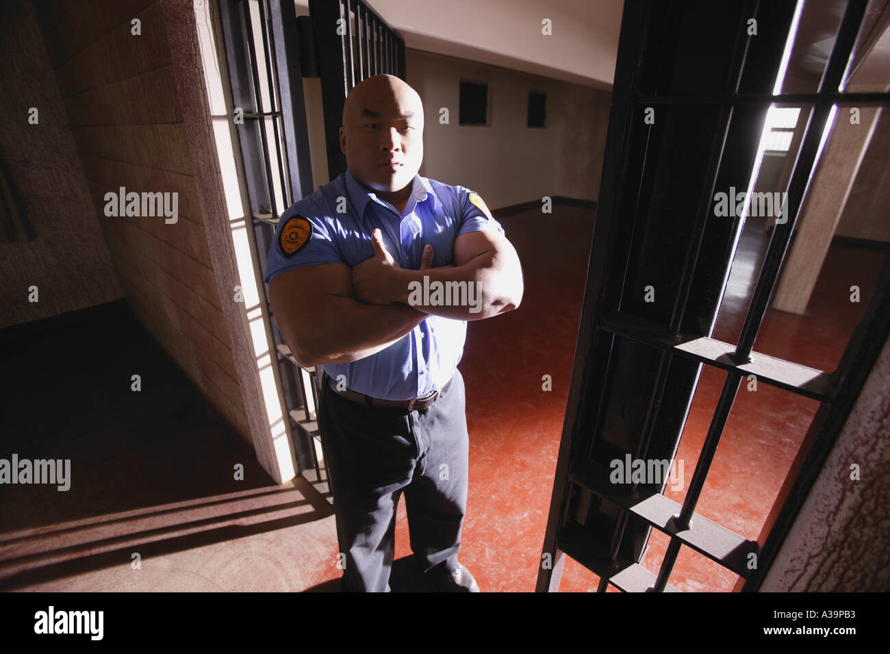 Asian Prison guard Stock Photo - Alamy