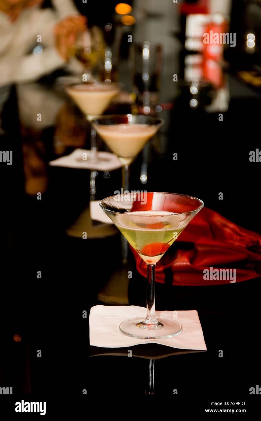 Martini drink in a bar Stock Photo - Alamy