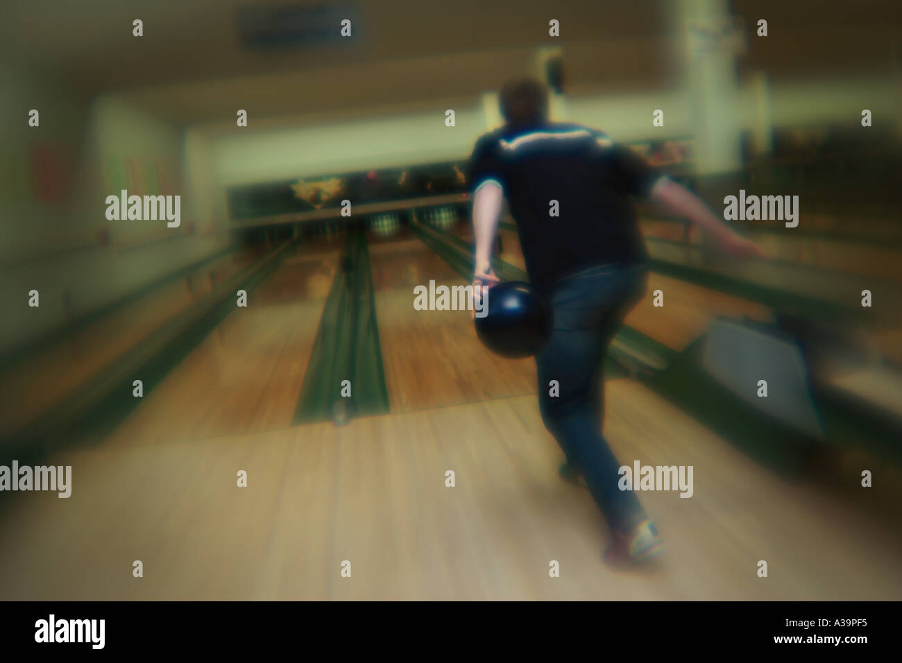 Ten pin bowling Stock Photo - Alamy