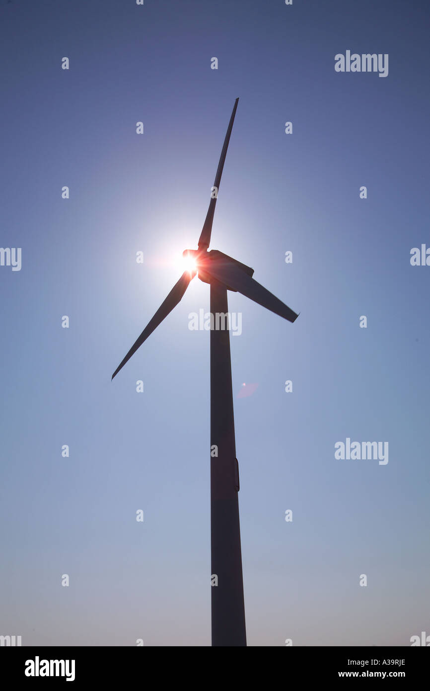 Wind Turbines Anglesey North West Wales Stock Photo - Alamy