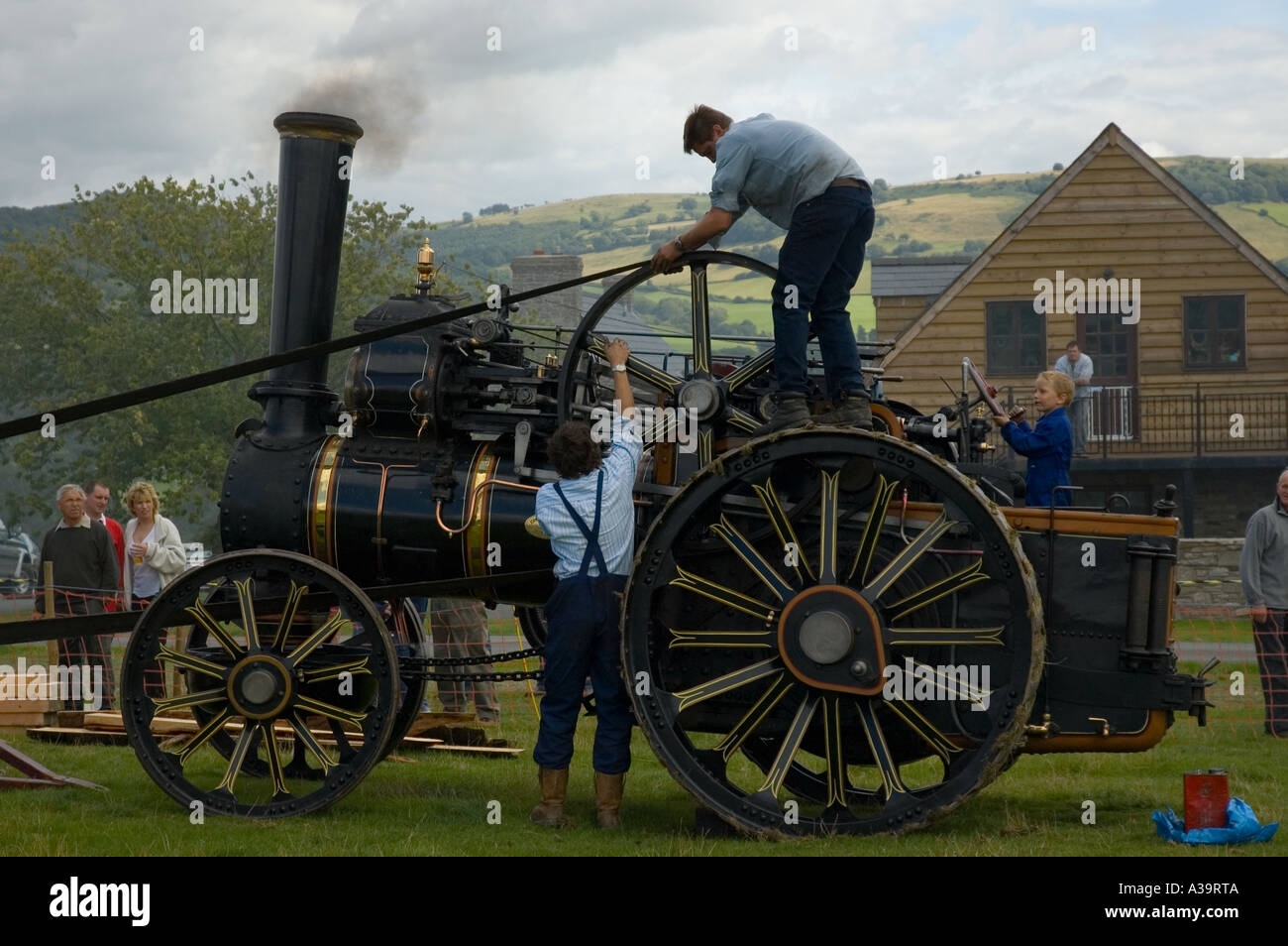 Steam Engine Sawmill Vintage Steam Festival Near Hay on Wye Mid Wales ...