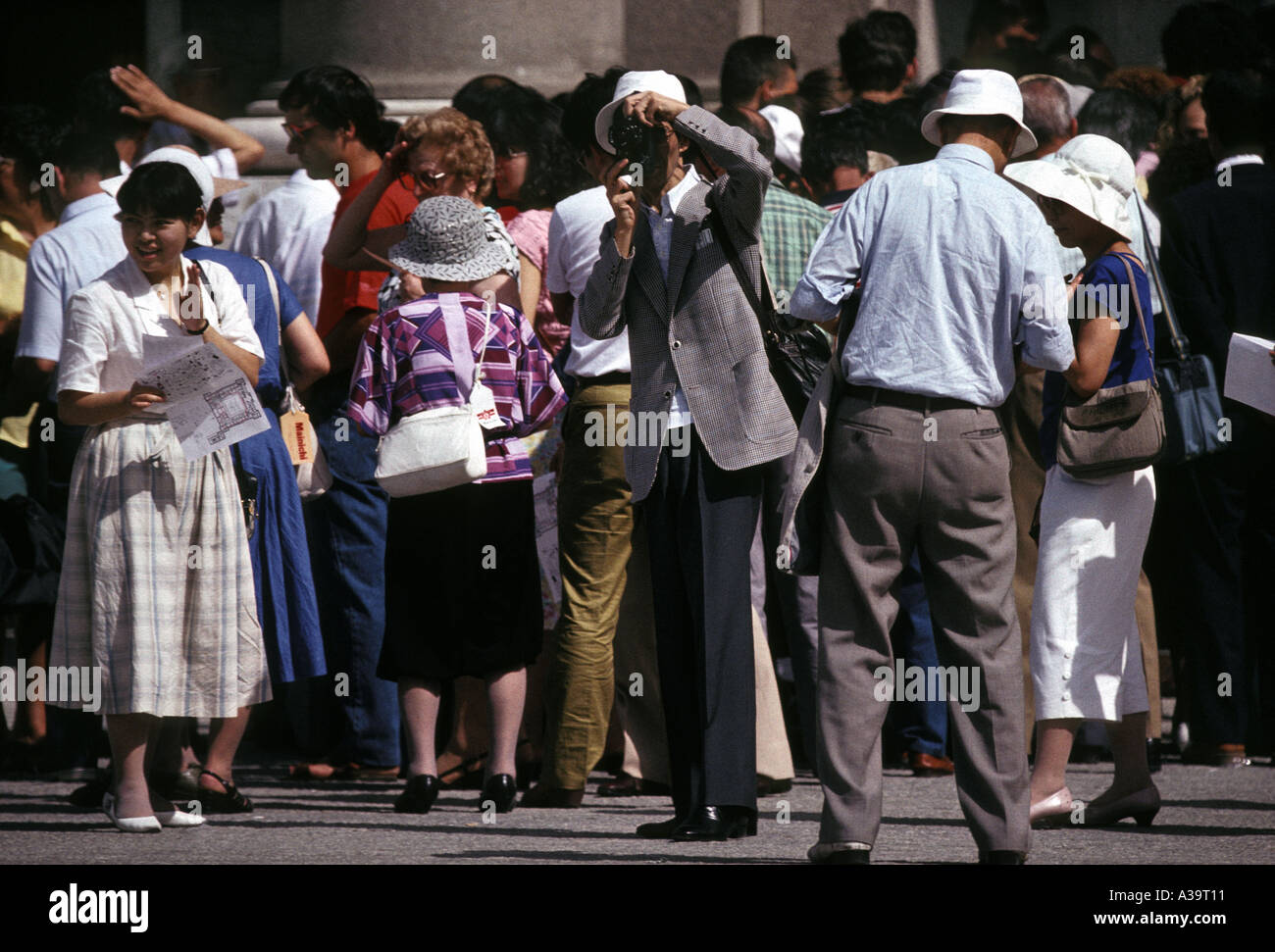 Japanese tourists in Europe Stock Photo - Alamy