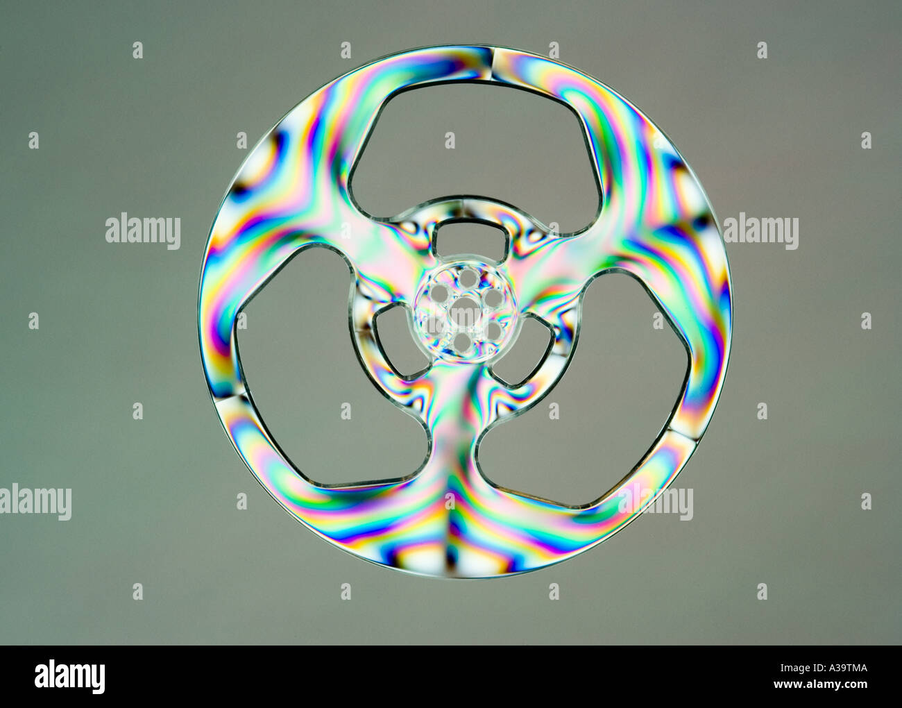 stress patterns in a plastic part Stock Photo - Alamy