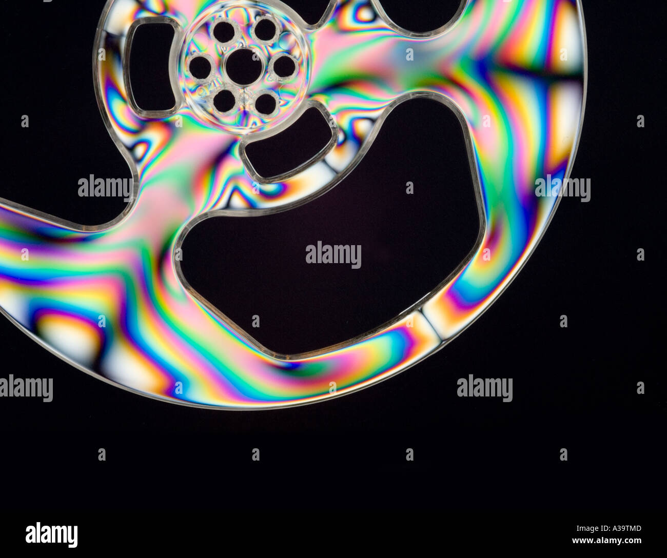 stress patterns in a plastic part Stock Photo - Alamy